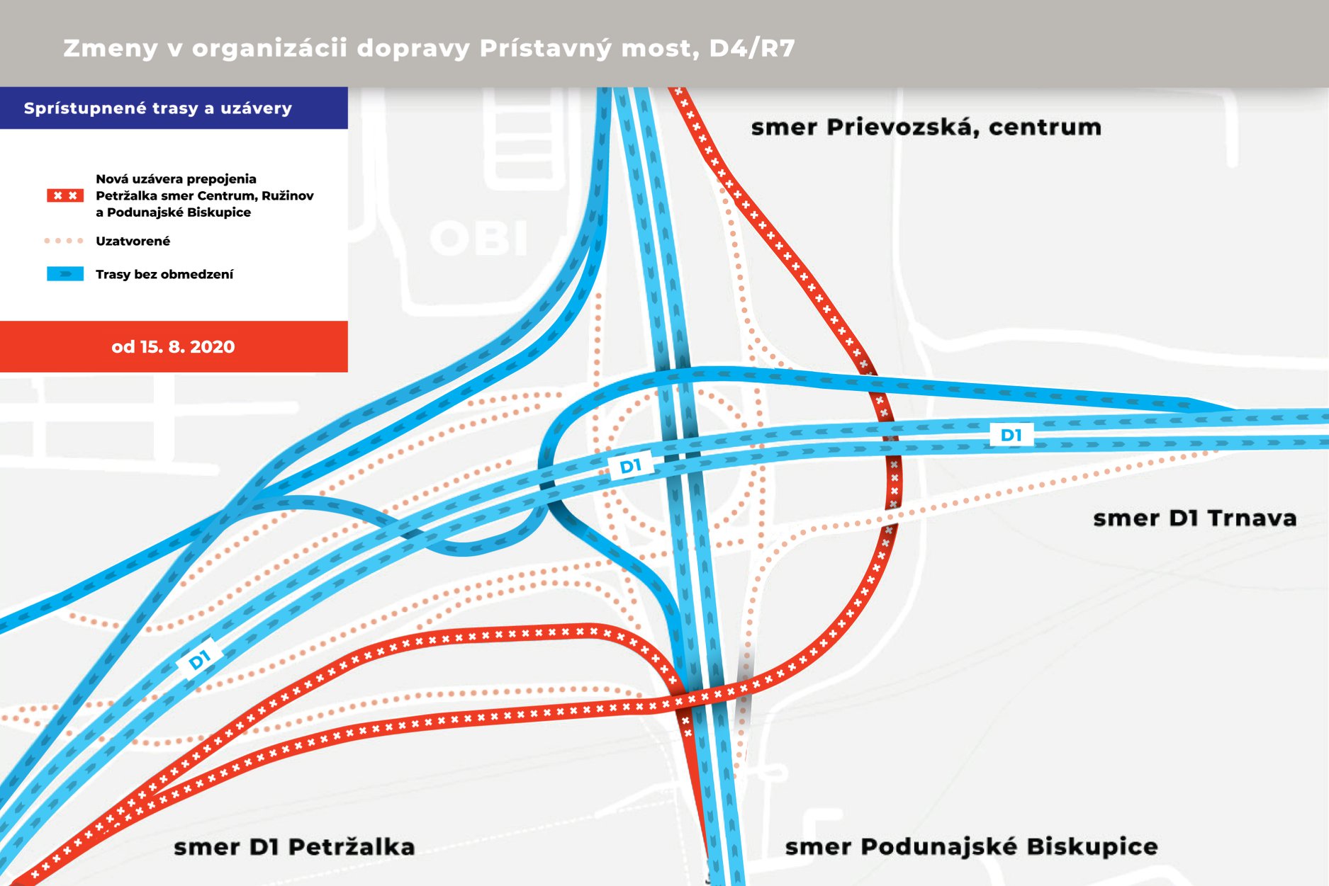 V noci sa uzatvára zjazd z Prístavného mosta. Aké nás čakajú zmeny a ...