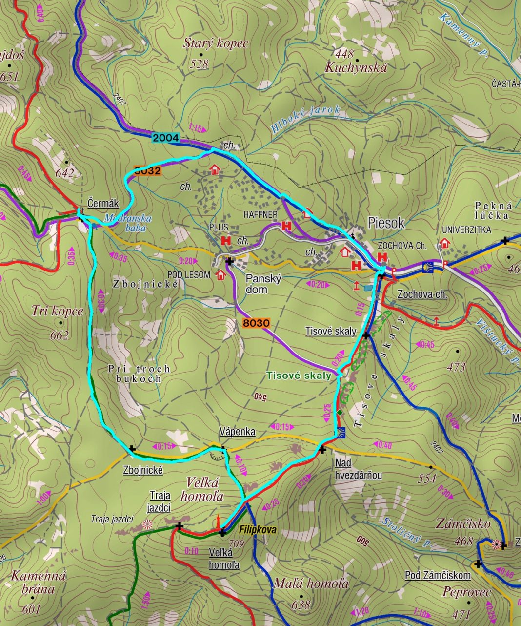 Zimnou krajinou zo Zochovej chaty na rozhľadňu Veľká Homola a späť ...