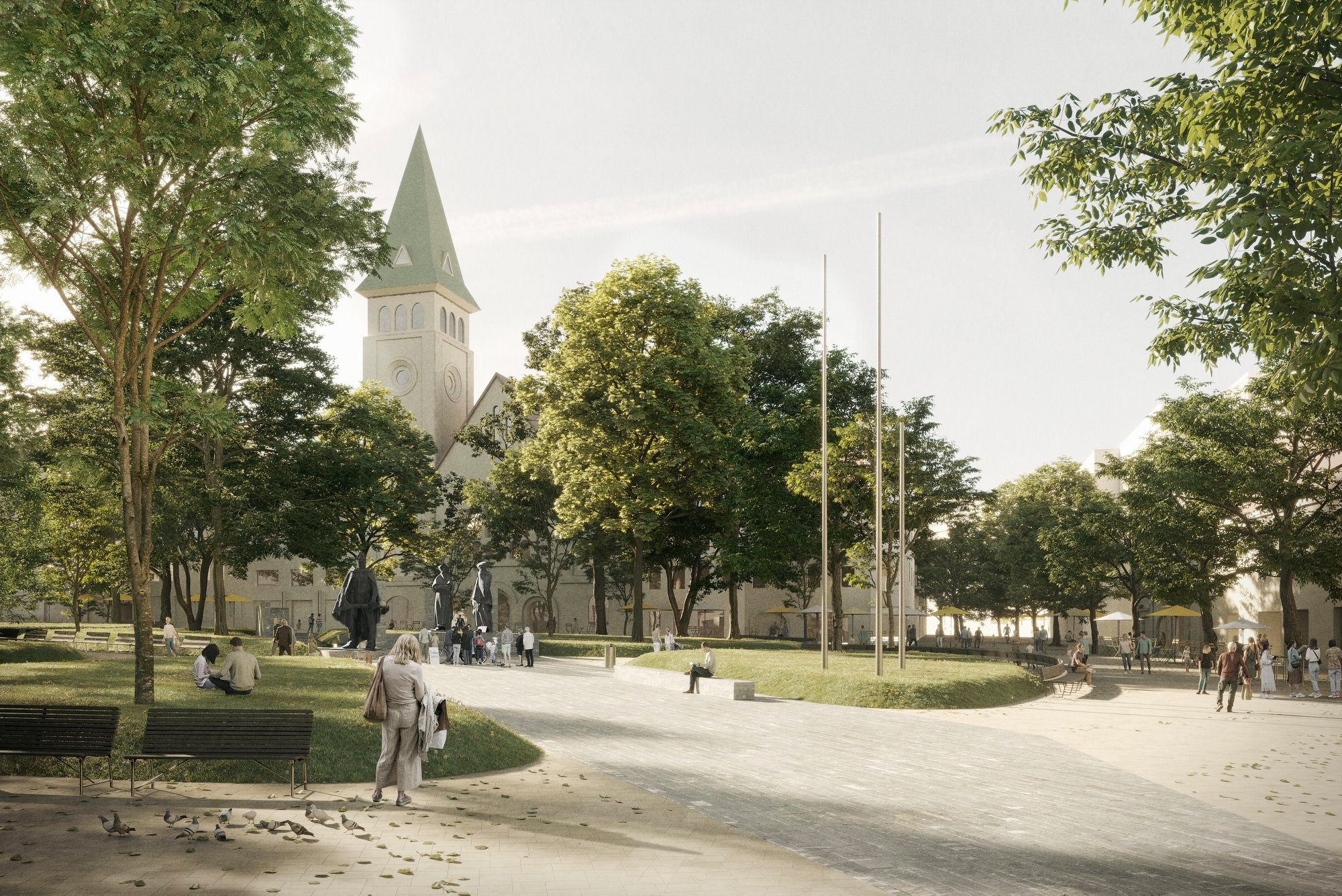 Živé námestie sa stane verejnou obývačkou, kde sa spája silný ...