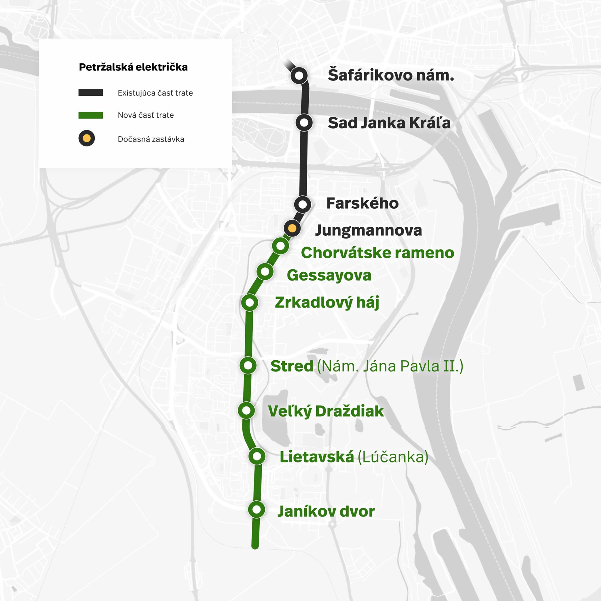 Začína sa výstavba električkovej trate v Petržalke. Mesto Bratislava ...