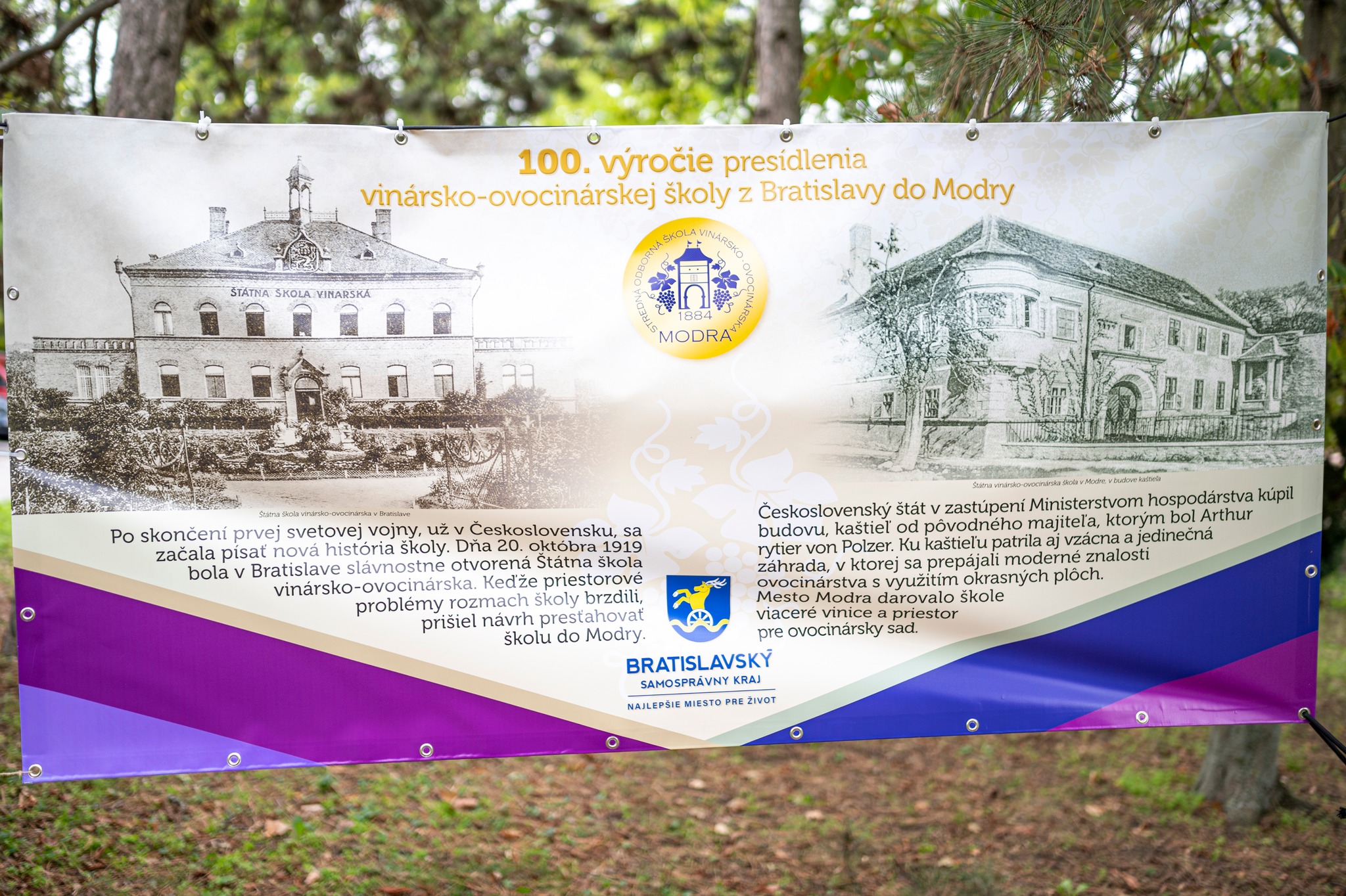 Oslavujeme storočnicu presťahovania našej vinárskej školy do Modry ...