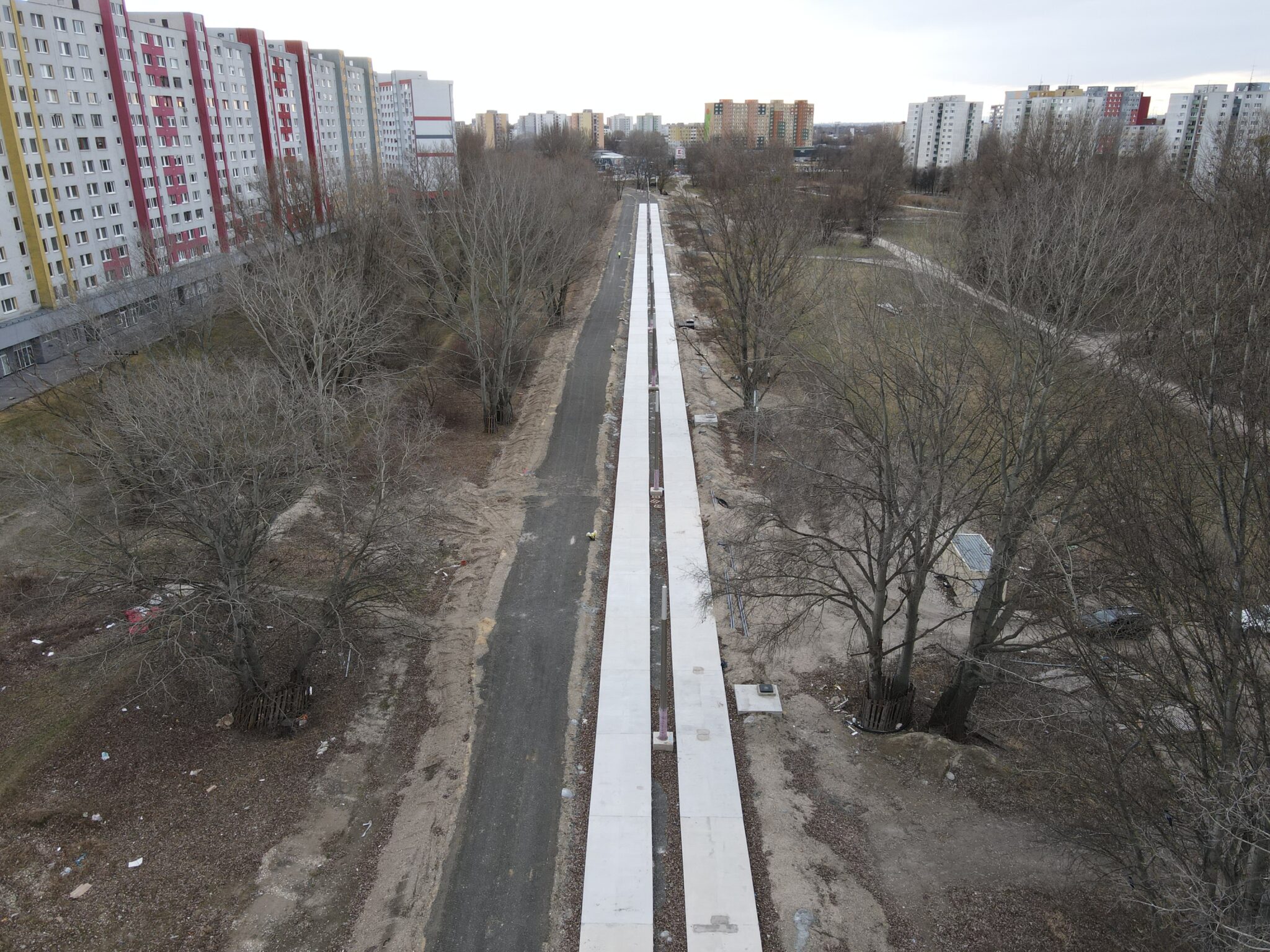 Takto pokračuje výstavba električkovej trate v Petržalke. Február 2024 ...